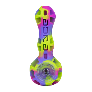 Eyce Spoon: Silicone Pipe w/ Glass Bowl + Lifetime Warranty