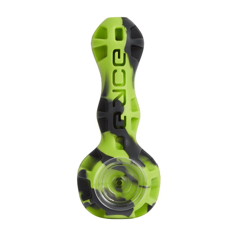 Eyce Spoon - Silicone Spoon Smoking Pipe - Silicone Pipe w/ Glass Bowl ...